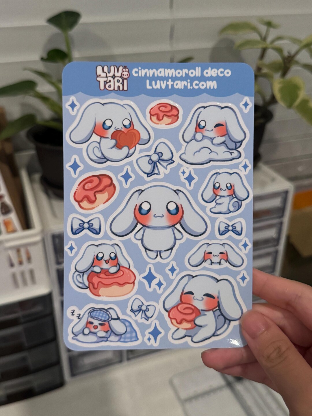 Kawaii Cinnamon Roll Puppy Sticker Sheet – Bujo Planner Stickers - Etsy