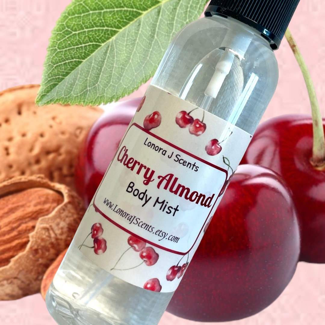 Cherry Almond Body Spray, Body Mist, Fragrance Mist, Body Splash ...