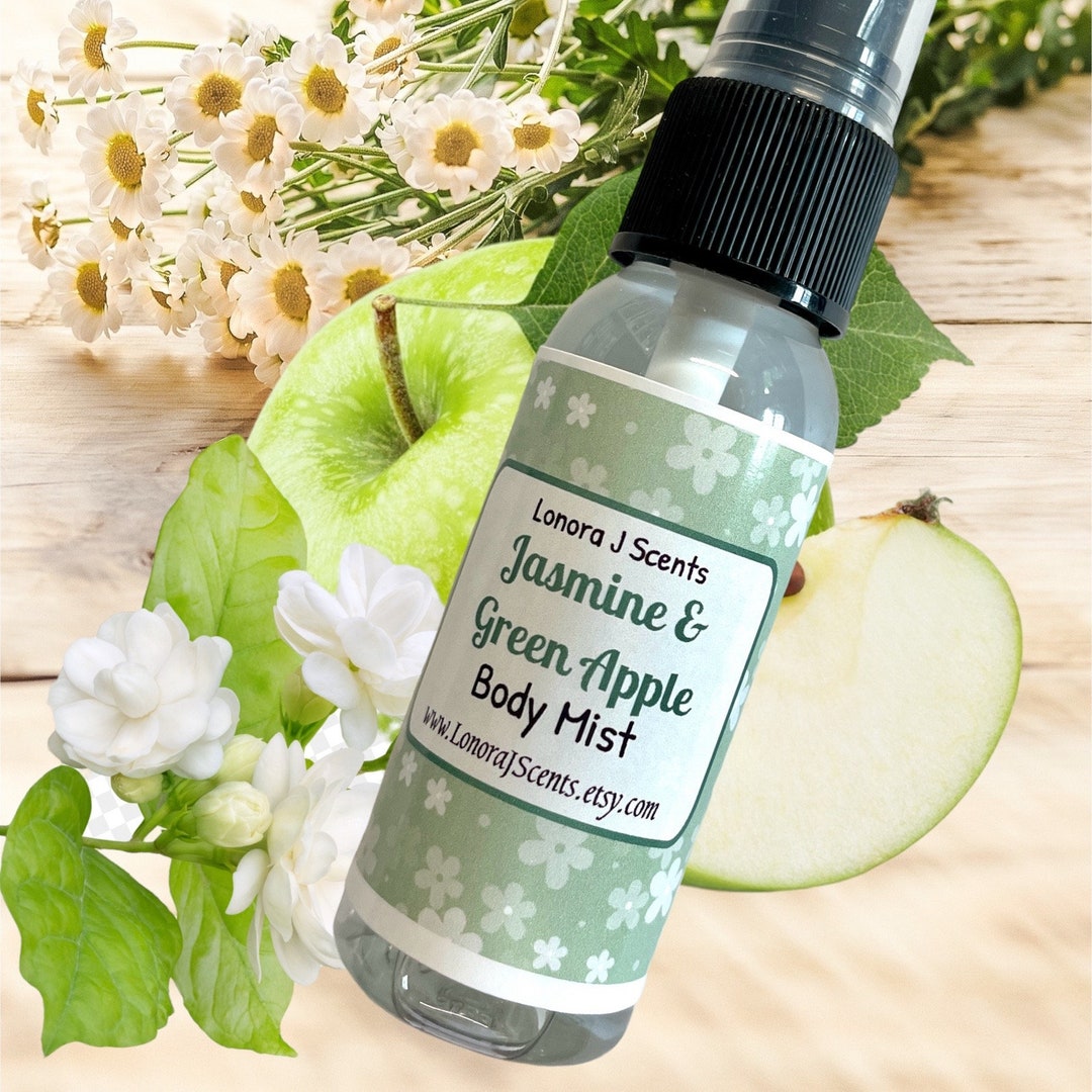 Jasmine and Green Apple Type Body Spray, Body Mist, Fragrance Mist - Etsy