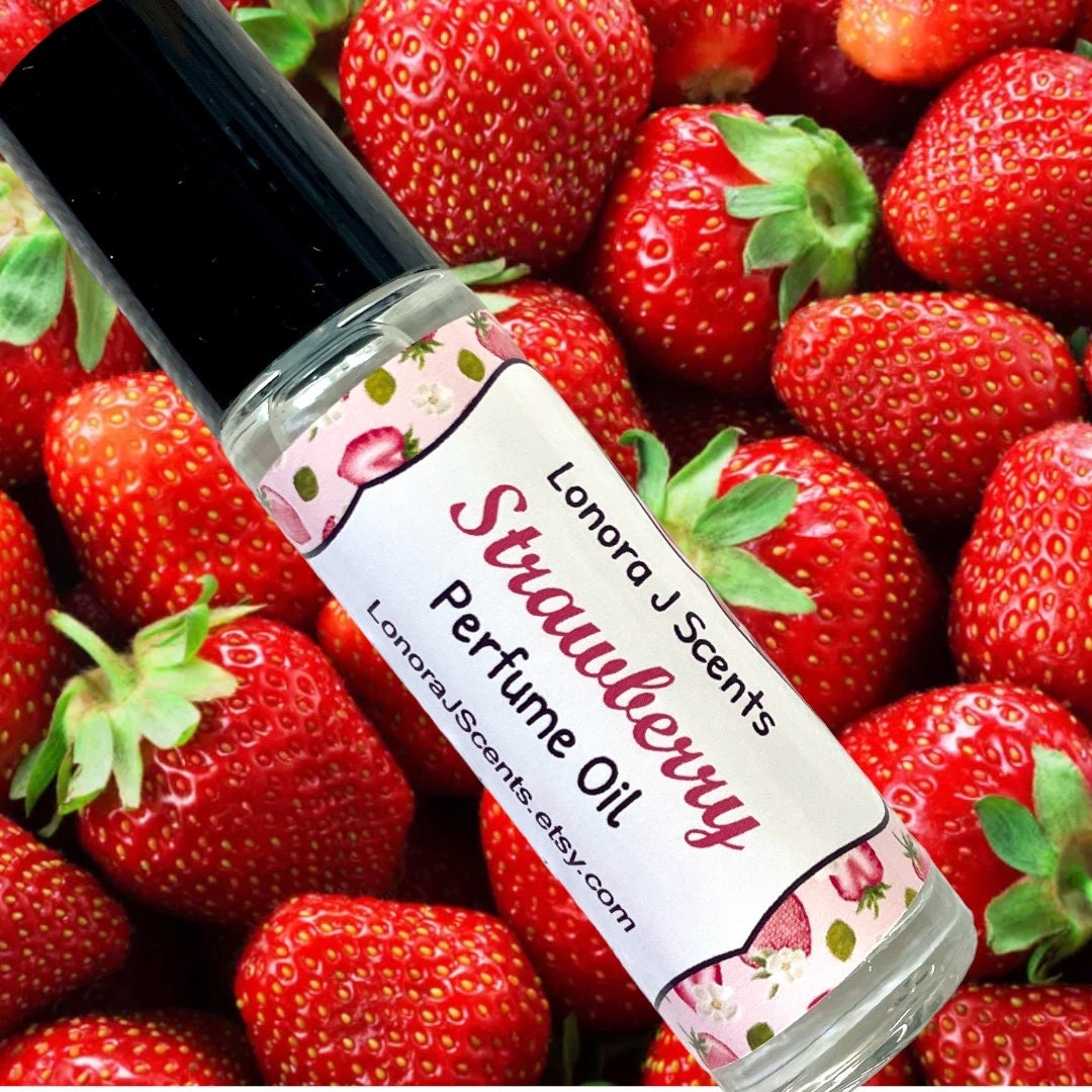 Strawberry Perfume Oil Roll On, Vegan Coconut Oil Blend - Etsy