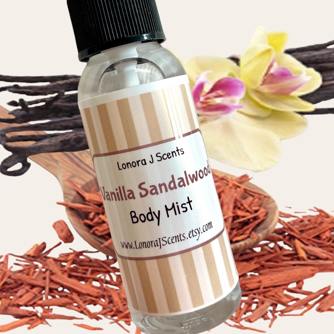 Vanilla Sandalwood Body Mist, Body Spray, Fragrance Mist - Etsy