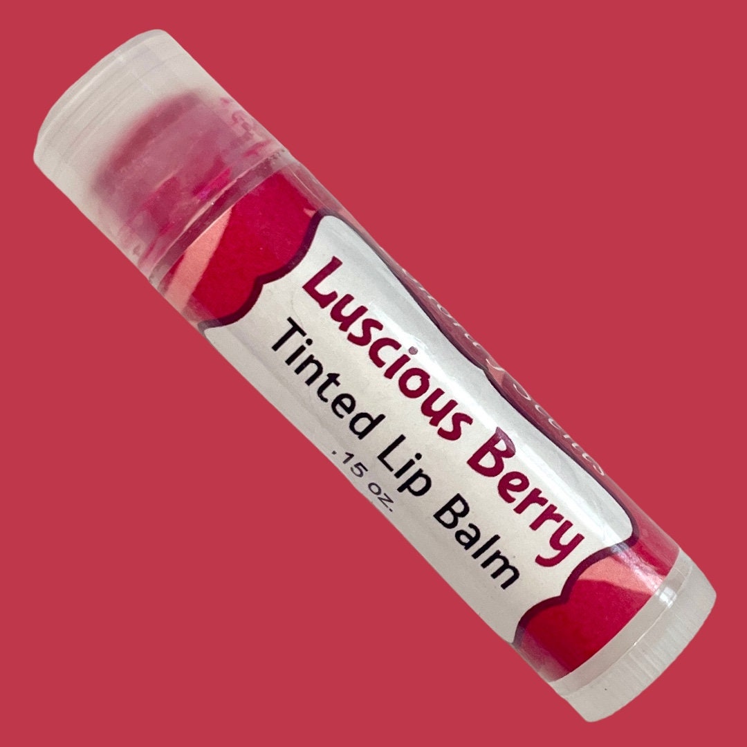 Luscious Berry Tinted Lip Balm, Tinted Chapstick, Natural Lip ...