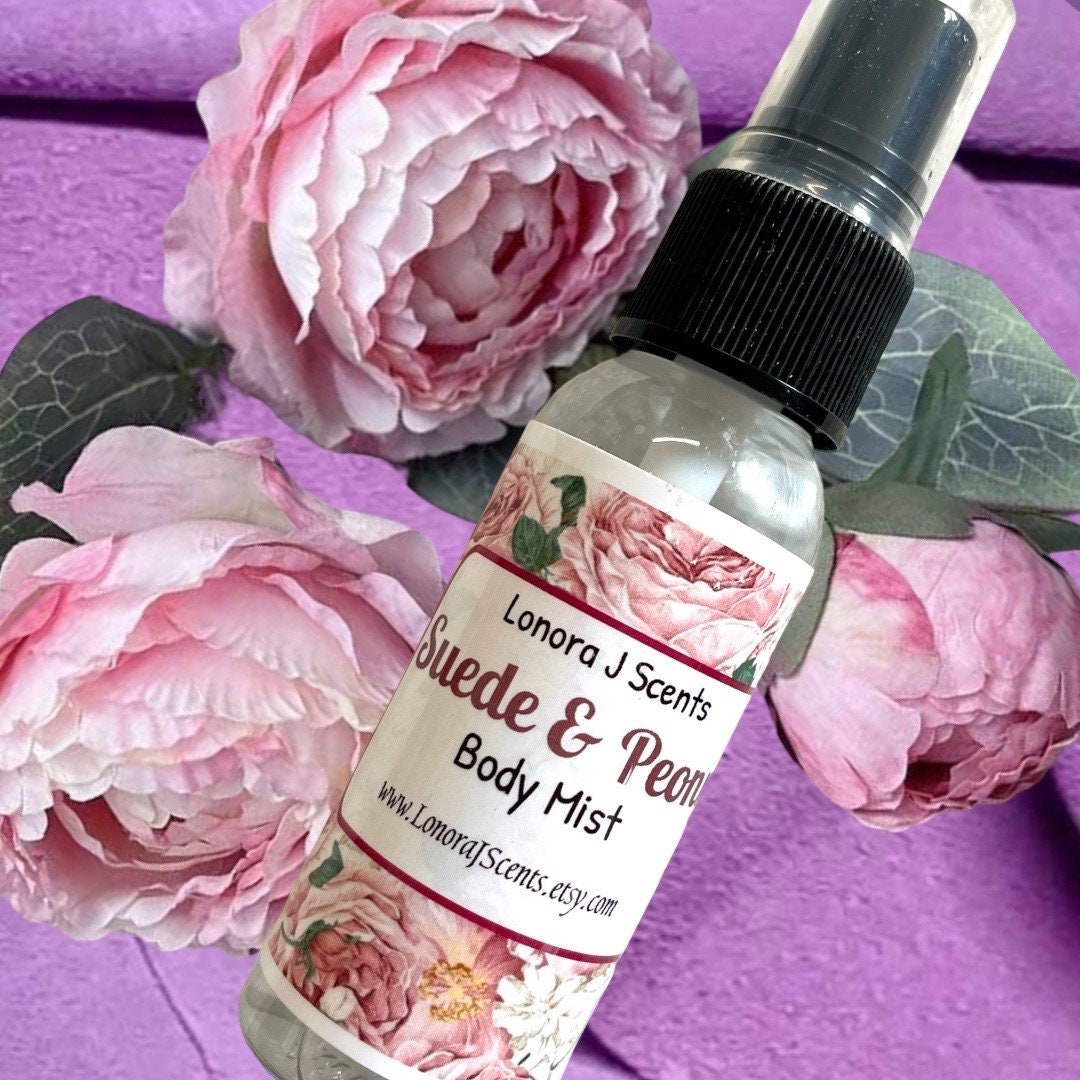 Suede and Peony Body Spray, Body Mist, Fragrance Mist - Etsy