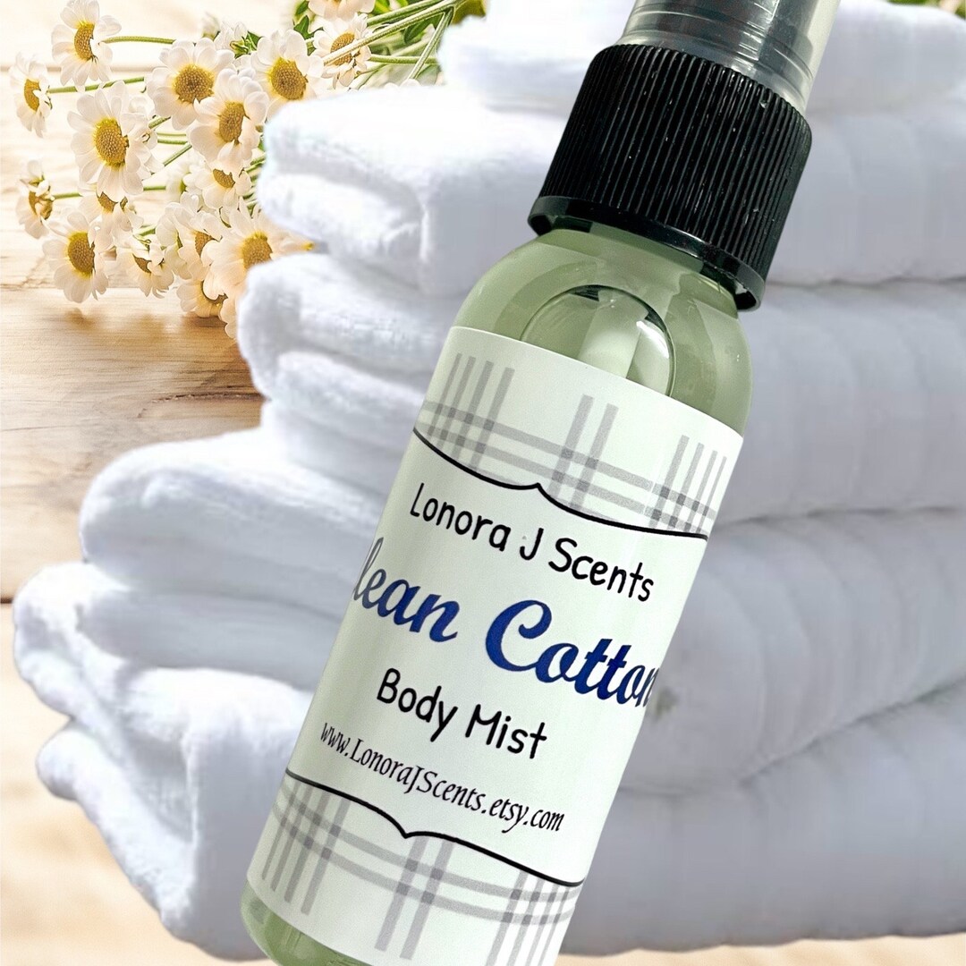 Clean Cotton Body Mist, Fresh Scent Fragrance Spray - Etsy