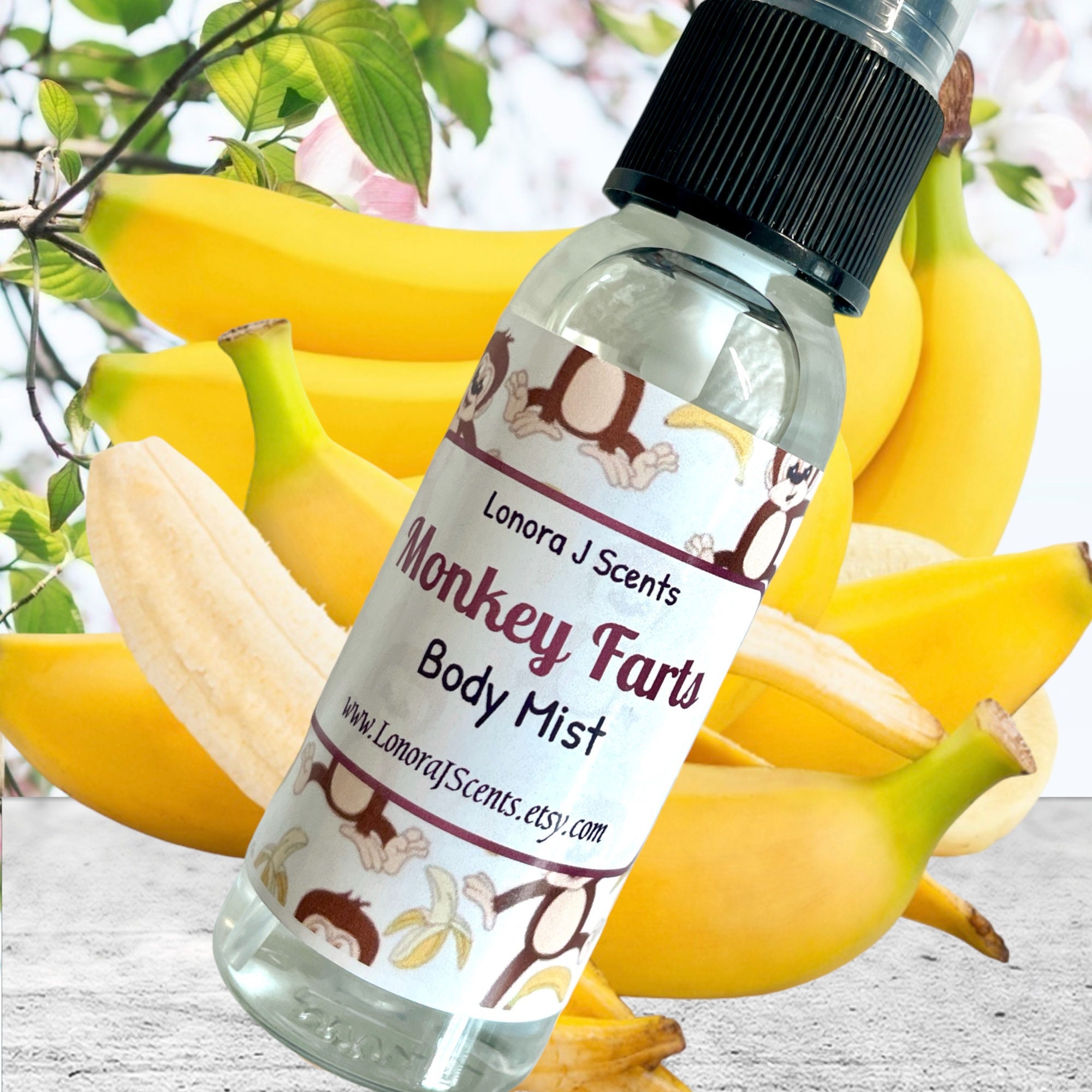 Monkey Farts Body Mist Body Spray Fragrance Mist Banana - Etsy