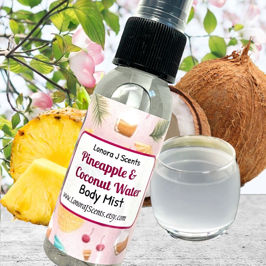 Pineapple & Coconut Water Body Mist, Tropical Fragrance Spray - Etsy