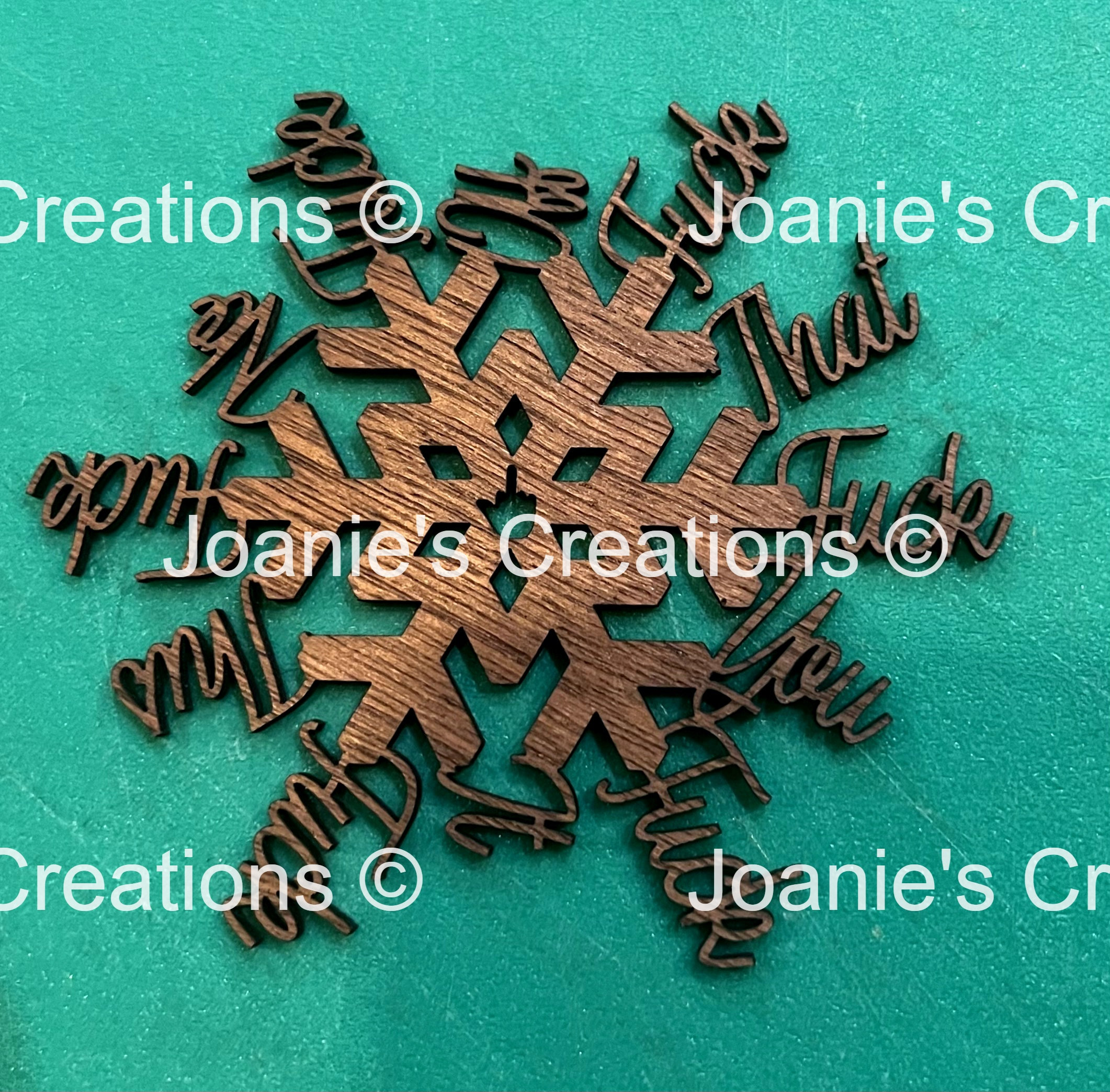 Fuckflake SVG, Swear Word Ornament, Christmas Ornament, Laser Cut File ...