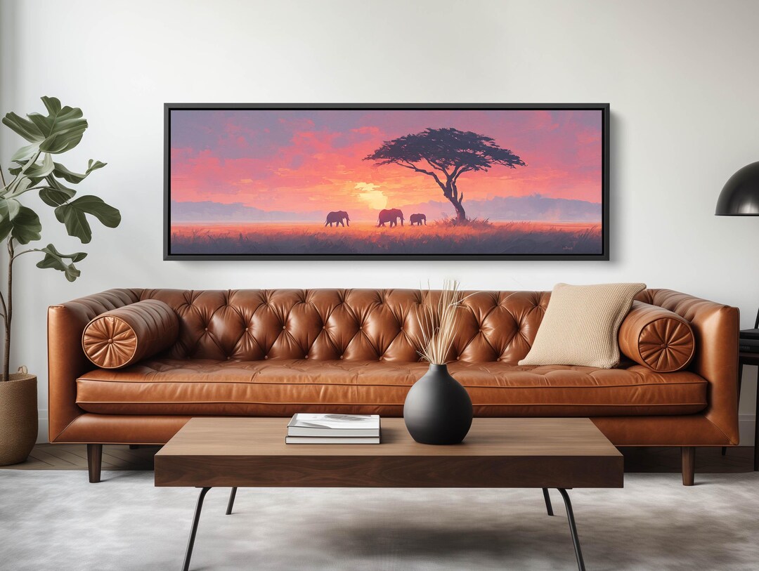 Framed Savanna Canvas Art: African Wall Art - Etsy