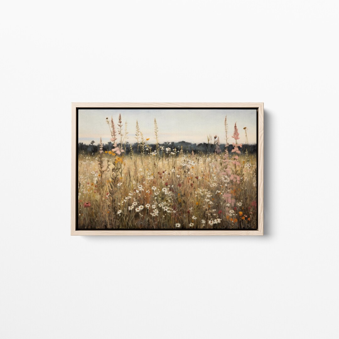 Prairie Landscape Painting Canvas Artwork Vintage Oil - Etsy