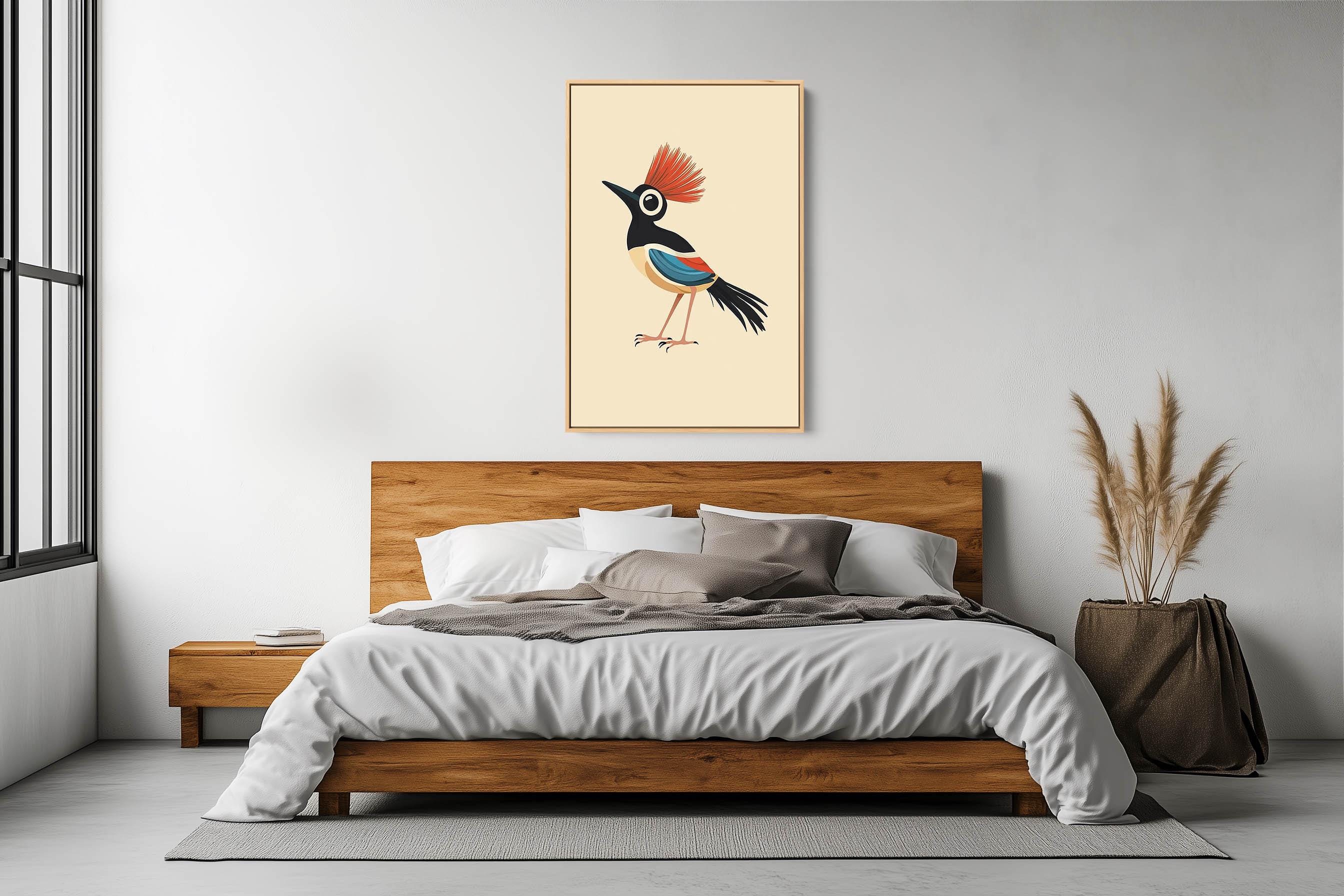 Mid-century Roadrunner Art Print: Framed Office Wall Decor - Etsy