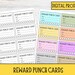 Reward Punch Card for Kid Printable Sticker Card for Good Behavior in ...