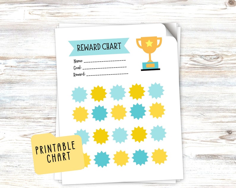 Reward Chart for Positive Reinforcement, Printable Good Behavior ...