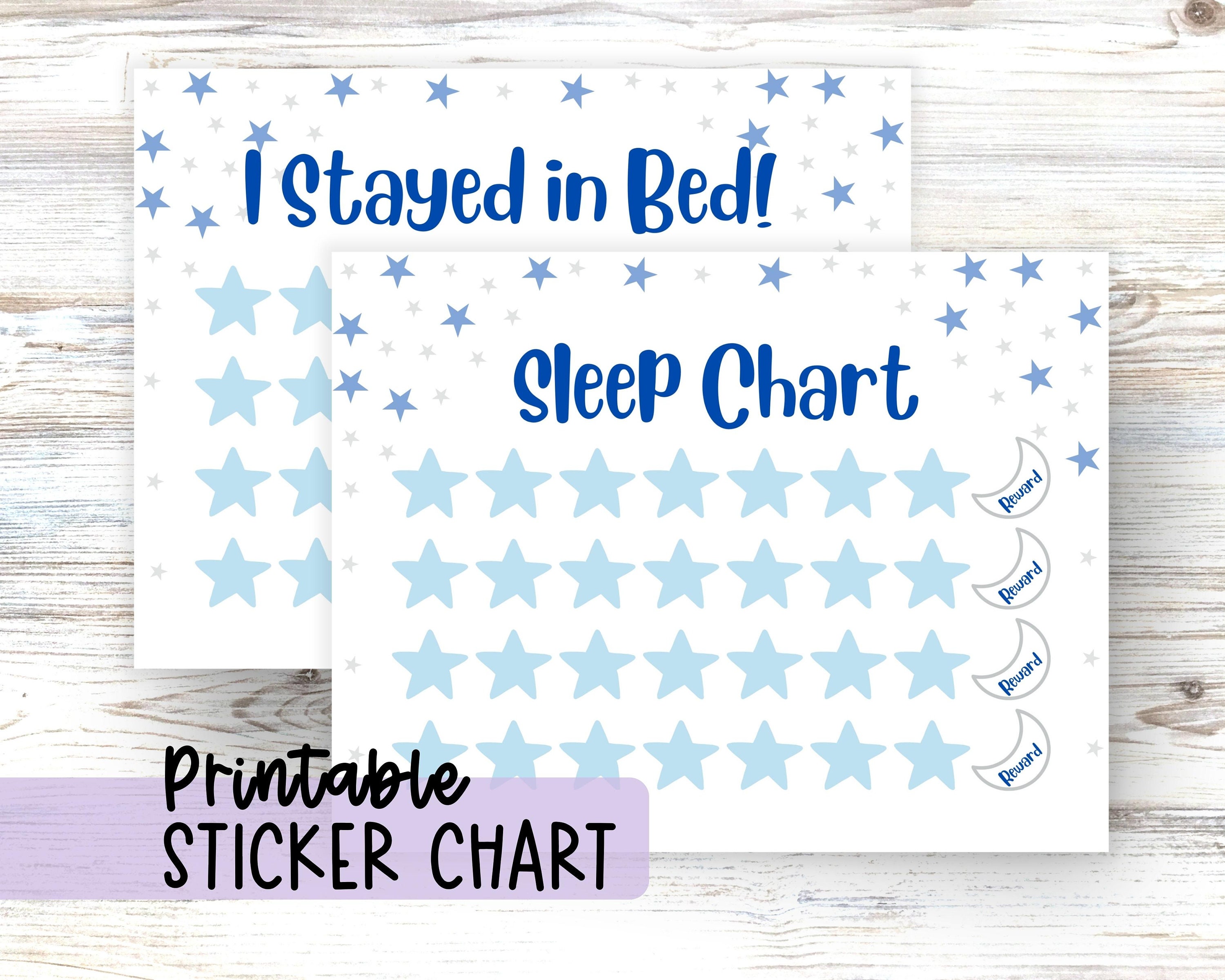 Printable Sleep Chart and I Stayed in Bed Reward Calendar, Sleep ...