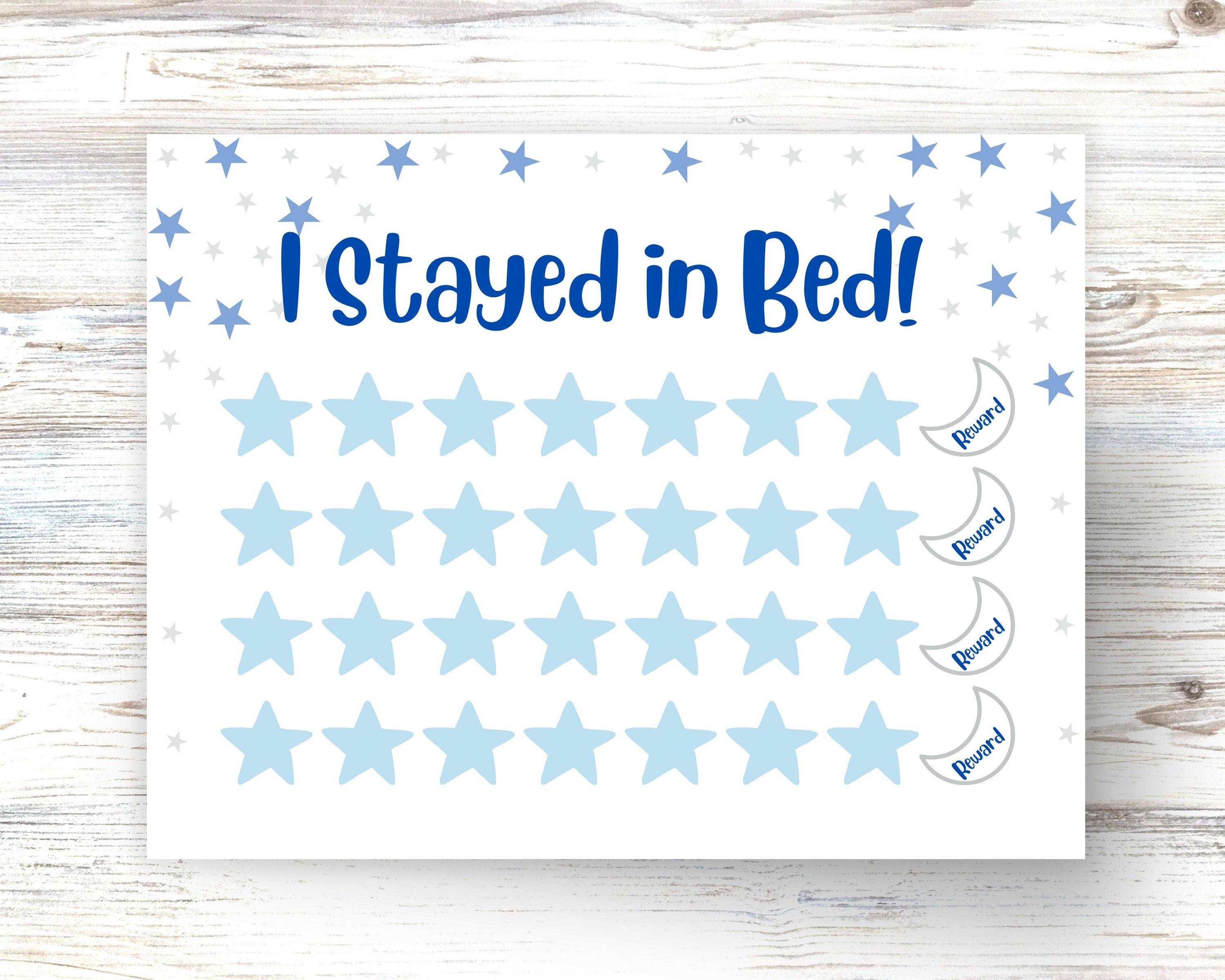 Printable Sleep Chart and I Stayed in Bed Reward Calendar, Sleep ...