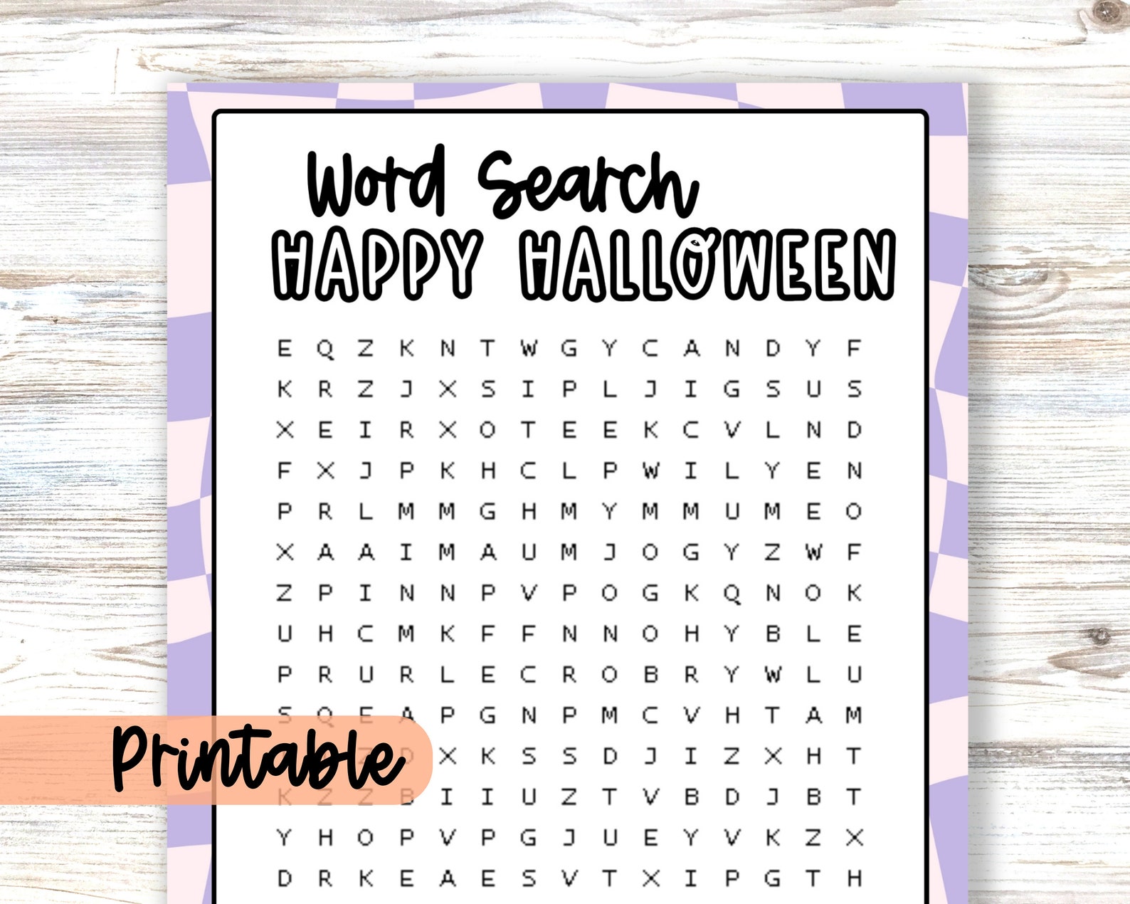 Halloween Word Scramble and Word Search Printable Duo, Word Games ...