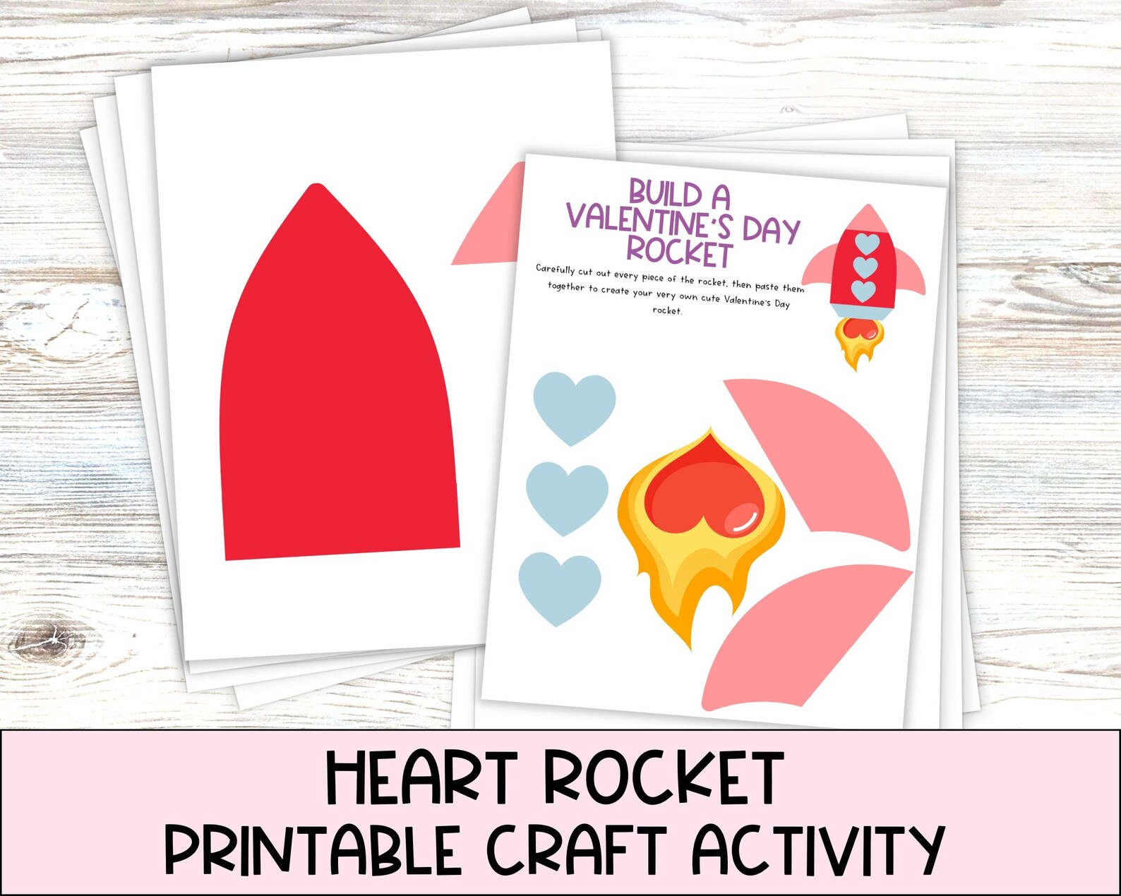 Multiple Build-a-craft, Valentines Day Activities for Kids, Rocket Ship ...