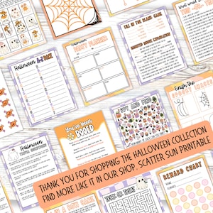 Halloween Word Scramble and Word Search Printable Duo, Word Games ...