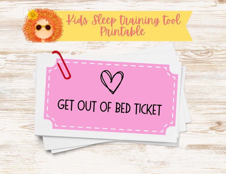 Bedtime Pass for Sleep Training Toddlers Printable Get Out of - Etsy