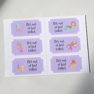 Bedtime Pass for Sleep Training Toddlers Printable Get Out of Bed ...
