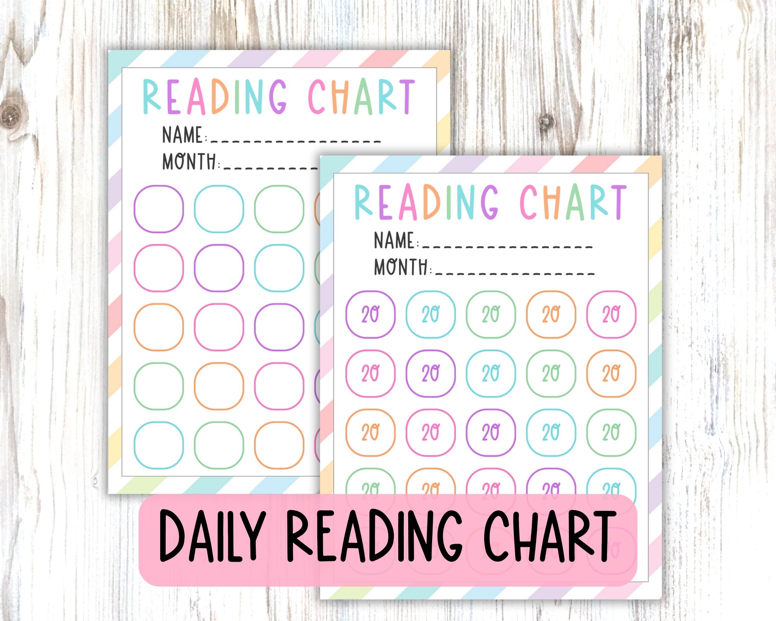 Printable Rainbow Reward Chart for Kid Sticker Chart Positive Behavior ...