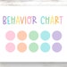 Printable Rainbow Reward Chart for Kid Sticker Chart Positive Behavior ...