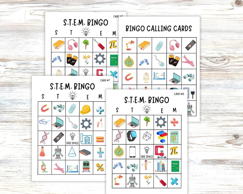 STEM Learning Activities Bundle for Kids Printable Math Game ...