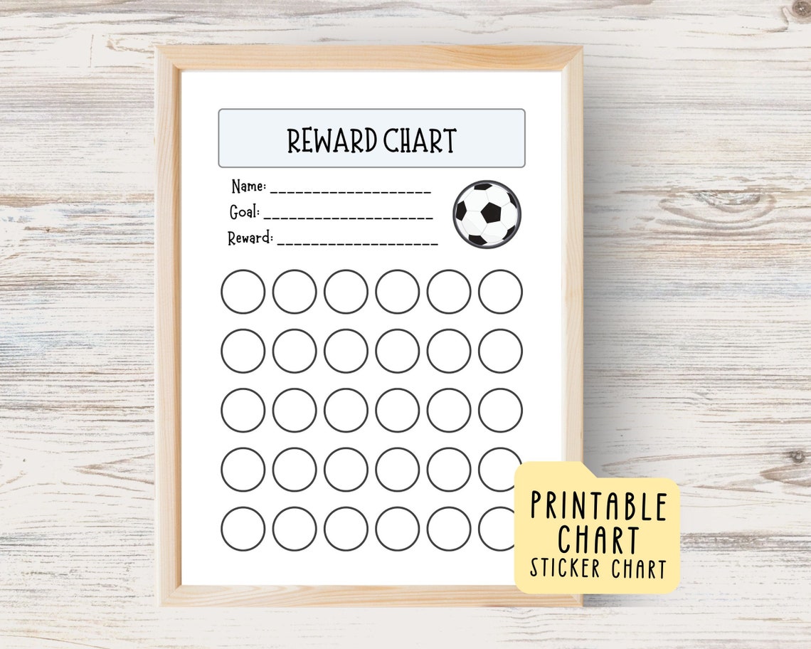 Editable Reward Chart for Kid Sticker Chart for Positive Behavior Teen ...
