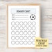Editable Reward Chart for Kid Sticker Chart for Positive Behavior Teen ...
