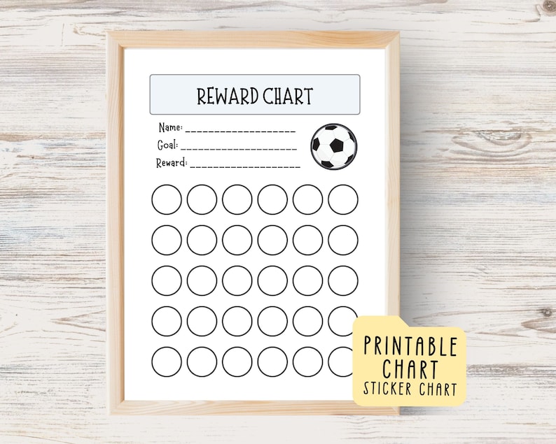 Editable Reward Chart for Kid Sticker Chart for Positive Behavior Teen ...