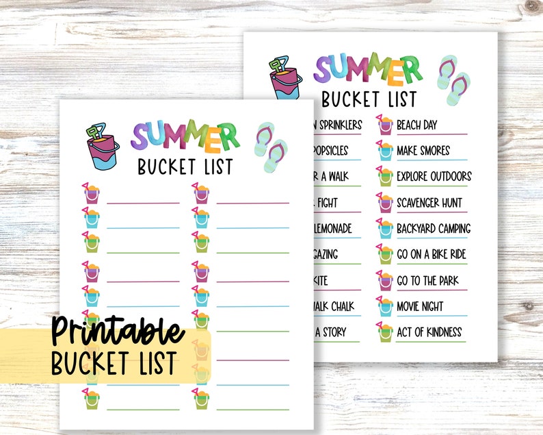 Winter Bucket List, 4 Seasons Activity Idea List for Kids and Families ...
