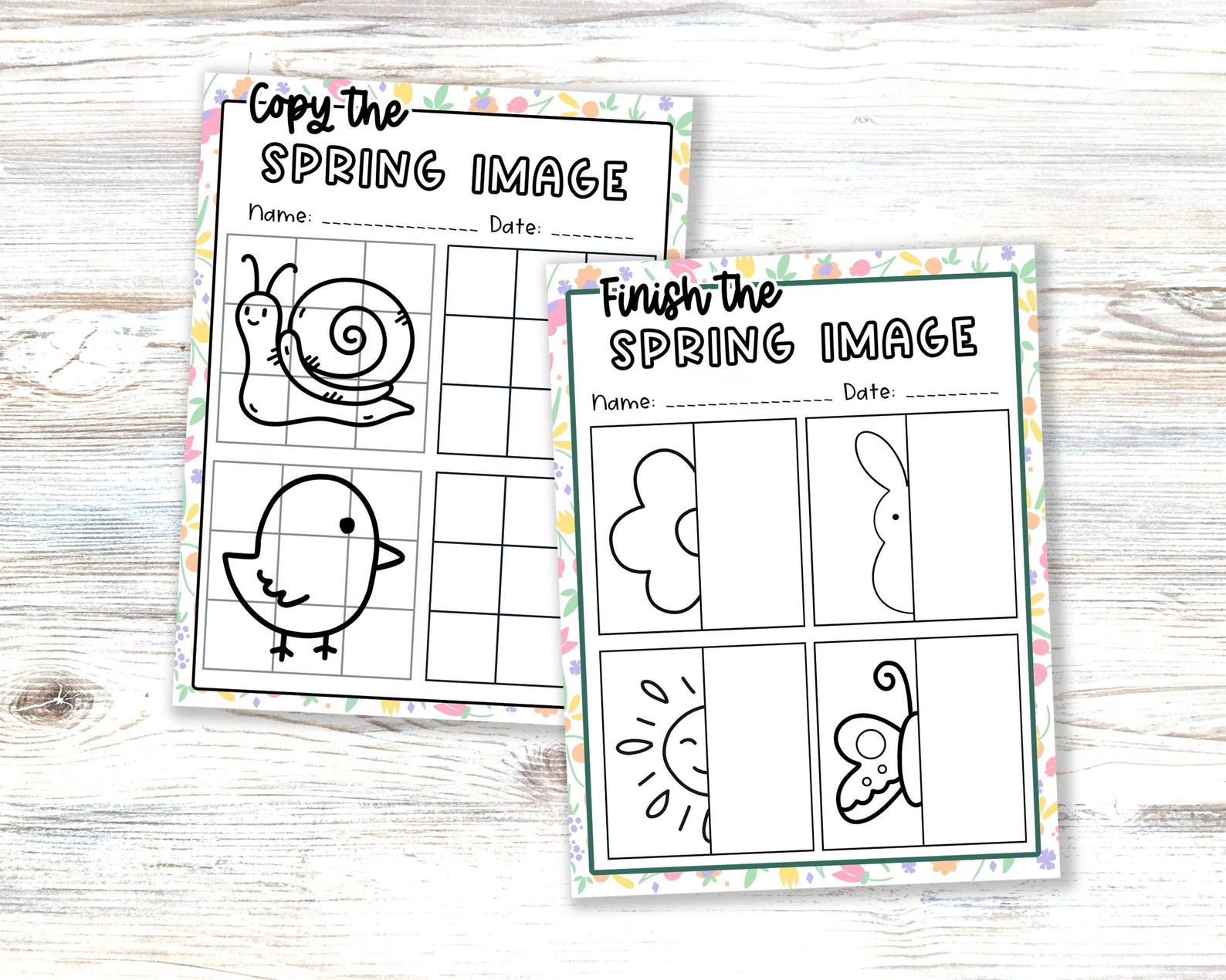 Spring Coloring Bundle, Coloring Puzzles, Bookmarks, by Number, Dot ...