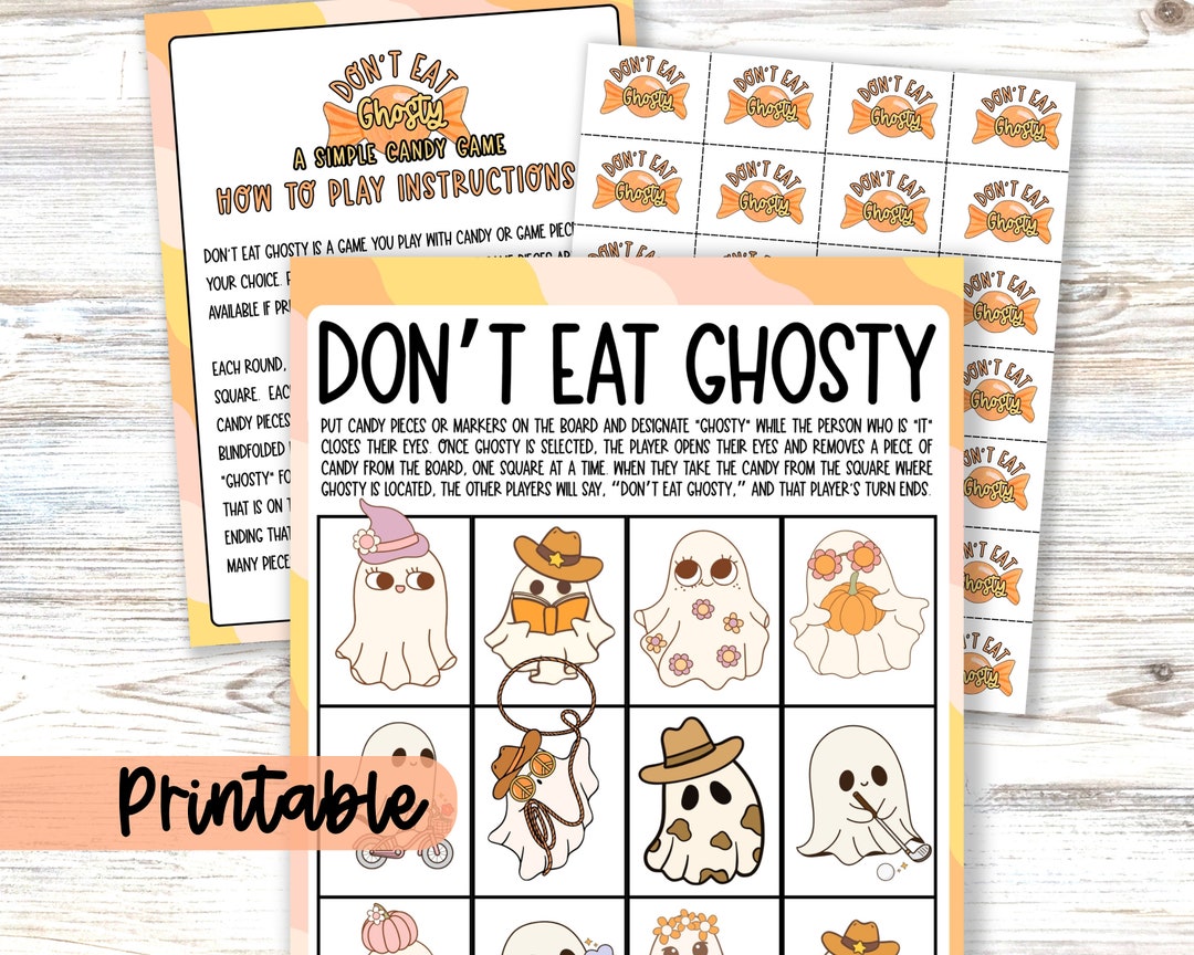 Don't Eat Pete (ghosty) Game, Simple Halloween Candy Game, Easy ...