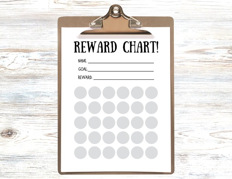 Printable Rainbow Reward Chart for Kid Sticker Chart Positive Behavior ...