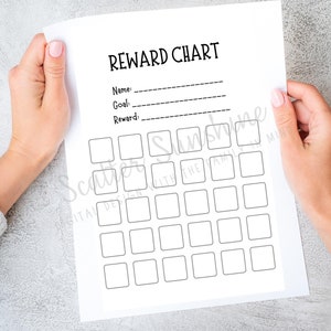 Editable Reward Chart for Kid Sticker Chart Positive Behavior Teen ...