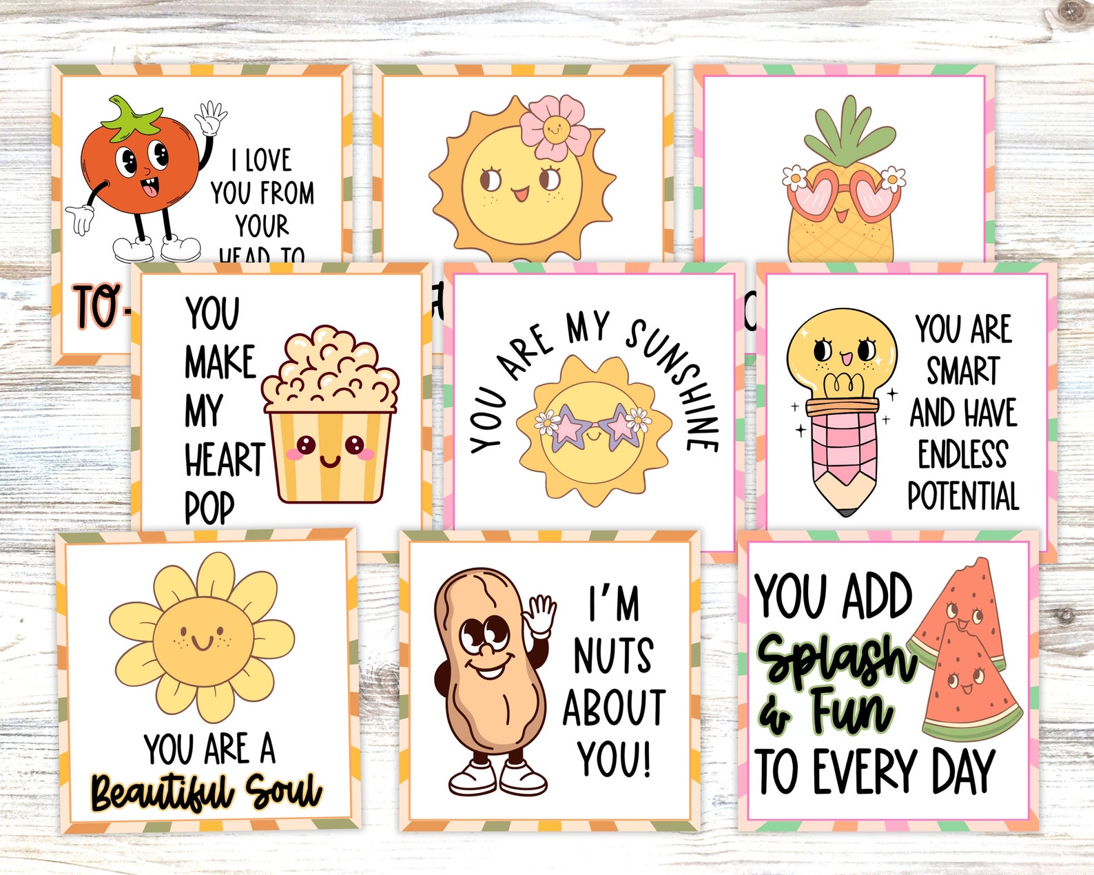Lunch Box Notes, Positive Affirmation Cards for School Lunch, Back to ...