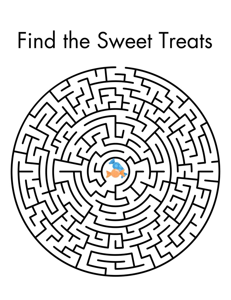 Mazes for Kids Puzzle Book Printable Activity Pages Learning Activity ...