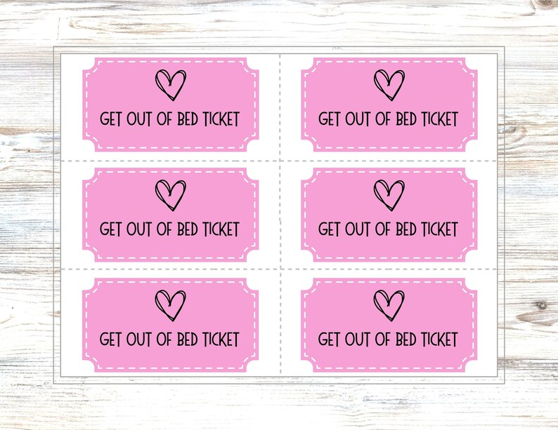 Bedtime Pass for Sleep Training Toddlers Printable Get Out of - Etsy