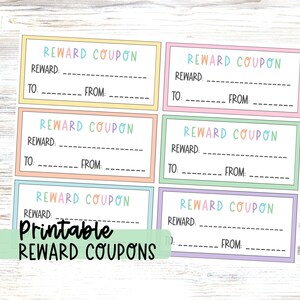 Reward System Bundle Printable Reward Bucks, Good Behavior Chart ...