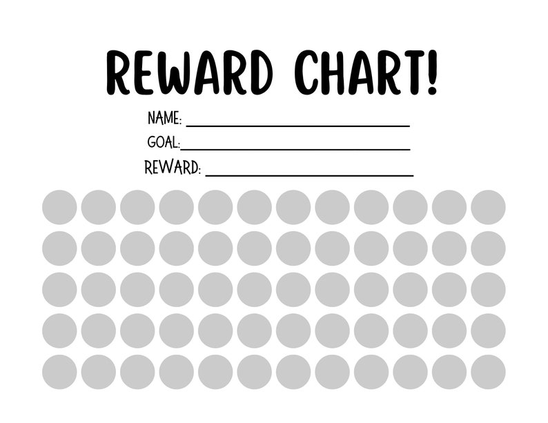 Printable Rainbow Reward Chart for Kid Sticker Chart Positive Behavior ...