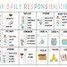 Editable Daily Routine Kids Visual Schedule Morning Schedule Afternoon ...