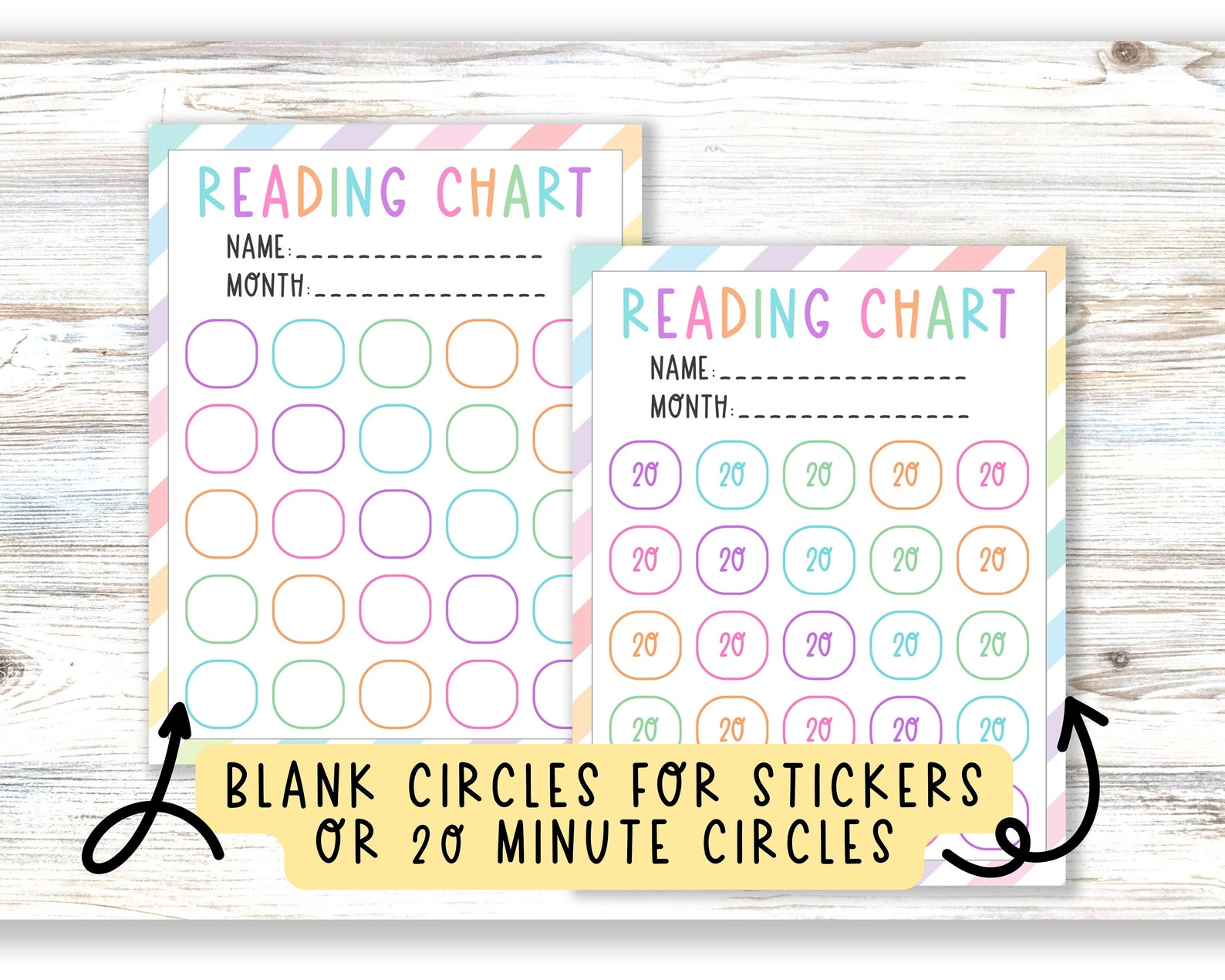 School Reading Log, Reading Reward Chart, 20 Minute Daily Homework ...