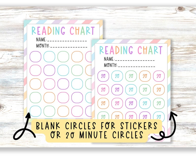 School Reading Log, Reading Reward Chart, 20 Minute Daily Homework ...