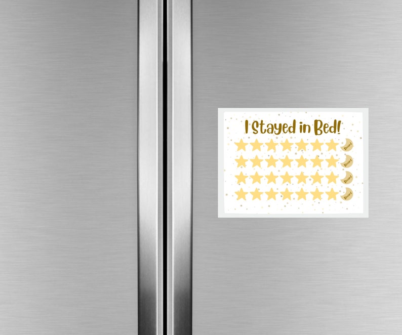 Stay in Bed Sticker Chart for Sleep Training Toddlers - Etsy