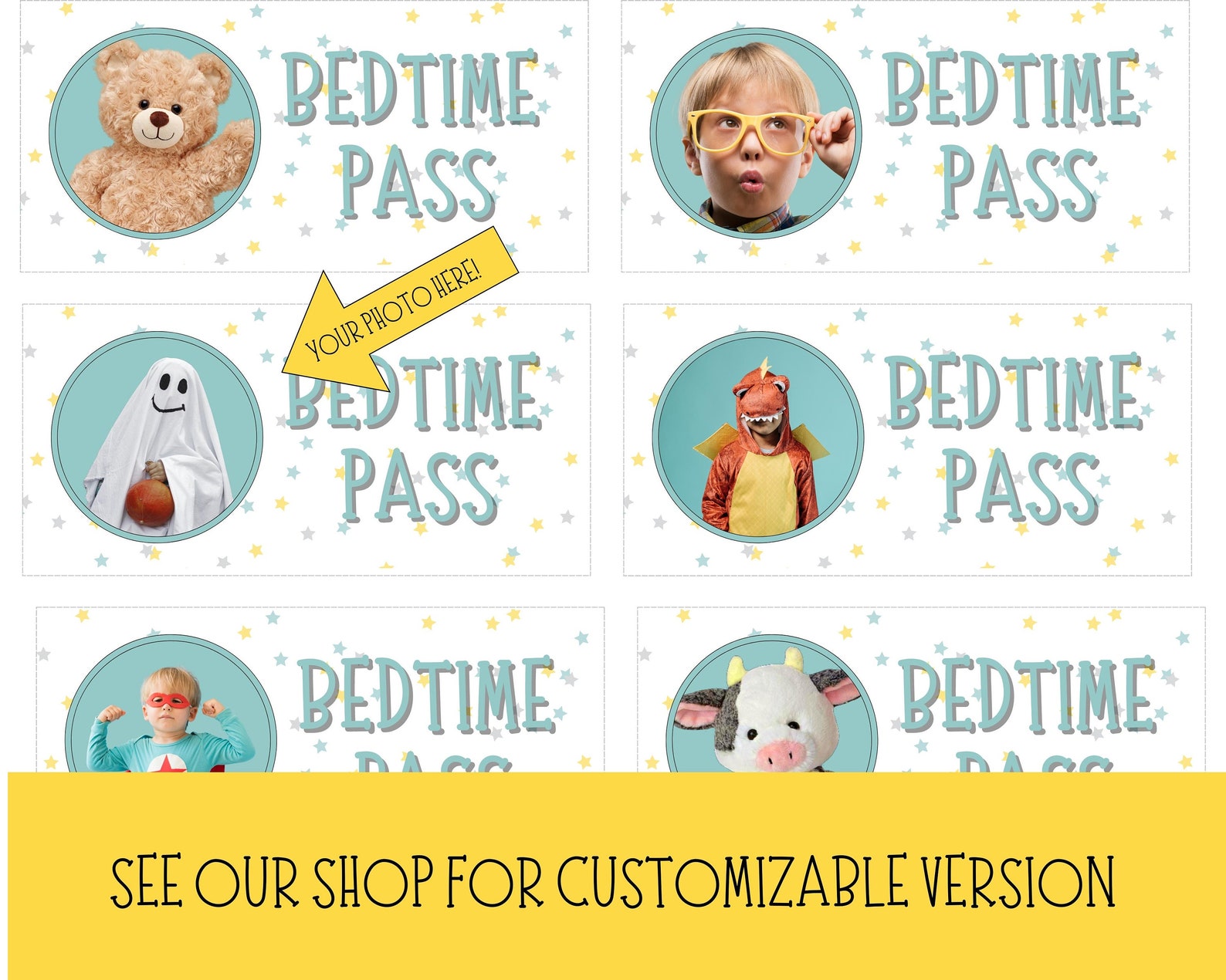 Bedtime Pass for Sleep Training Toddlers Printable Get Out of - Etsy
