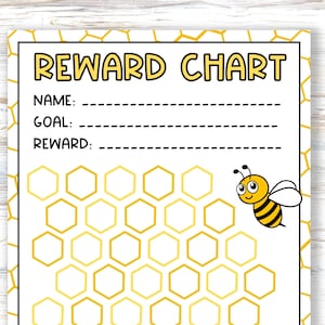 Printable Bee's Reward Jar for Kids, Classroom Positive Behavior Reward ...