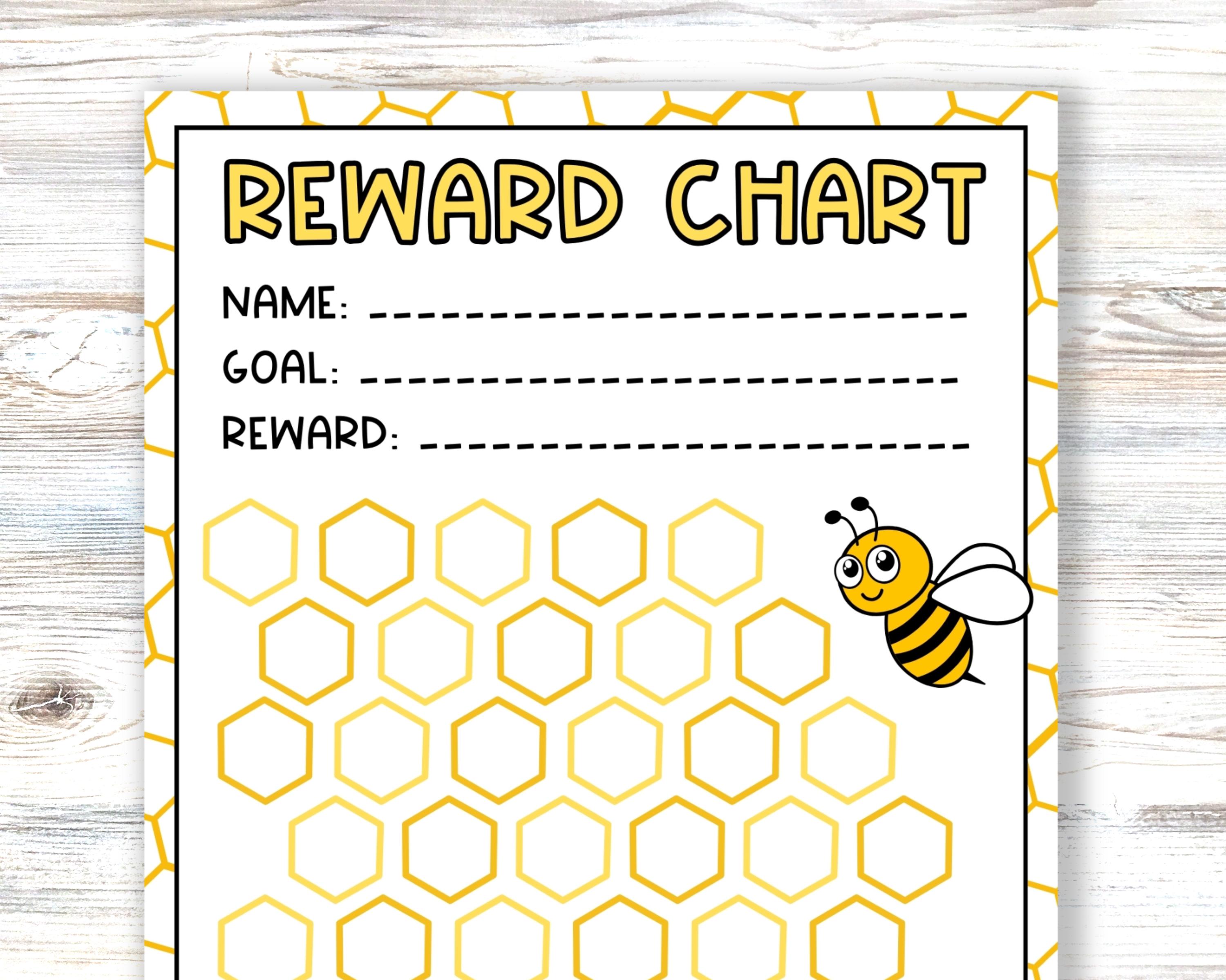 Printable Bee's Reward Jar for Kids, Classroom Positive Behavior Reward ...