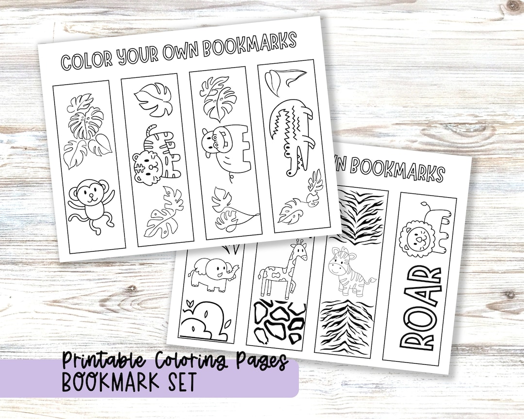 Printable Coloring Bookmark for Kid Coloring Page Printable Bookmark ...