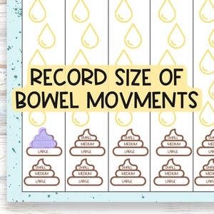 Output Tracker, Pee and Poop Chart for Kids, Sticker Potty Chart ...
