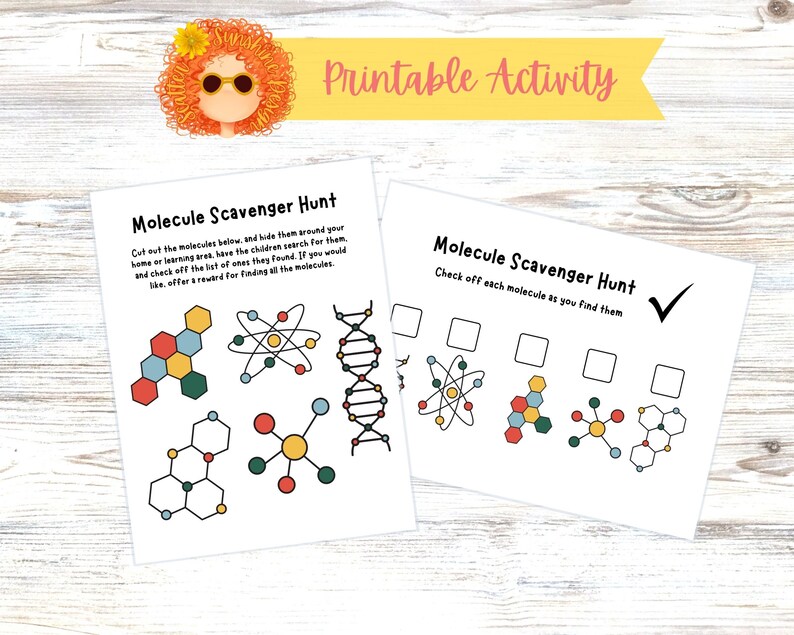 Molecule Scavenger Hunt Game Printable STEM Learning Activity Science ...