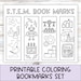 STEM Coloring Page Bundle, Bookmark, Trace & Copy Image, Color by ...